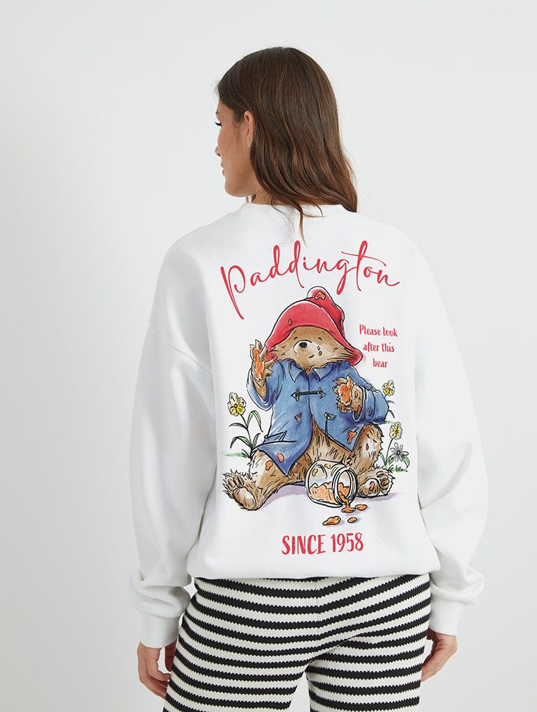 Paddington Poster Sweatshirt in Ecru | Paddington Bear Sweatshirts ...