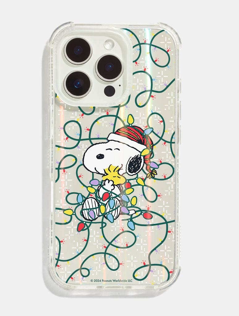 Peanuts x Skinnydip Snoopy Christmas Lights Shock iPhone Case ...