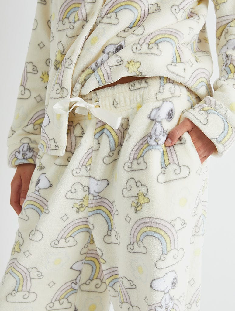 Peanuts x Skinnydip Snoopy Rainbow Fleece Pyjama Set – Skinnydip London
