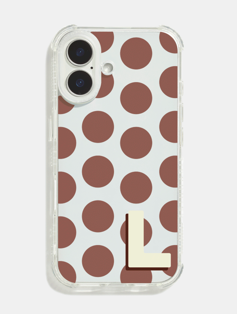 Personalised Clear Base Shock iPhone Case with Clear Camera Hole ...