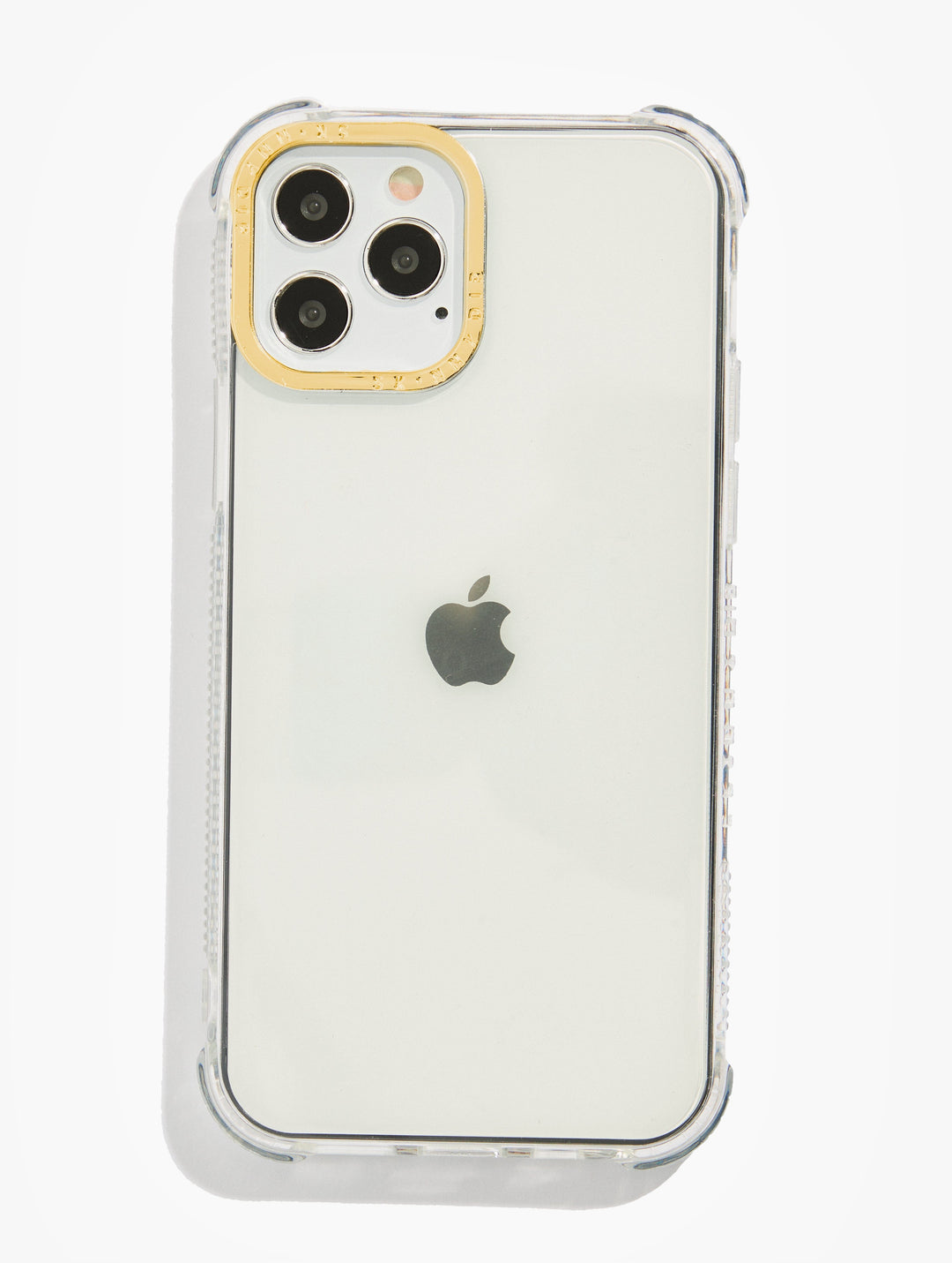 Clear & Gold Shock iPhone Case | Personalised Cases | Skinnydip London