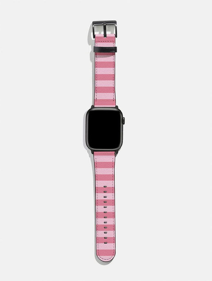 Pink Stripes Apple Watch Strap | Pink Apple Accessories | Skinnydip London