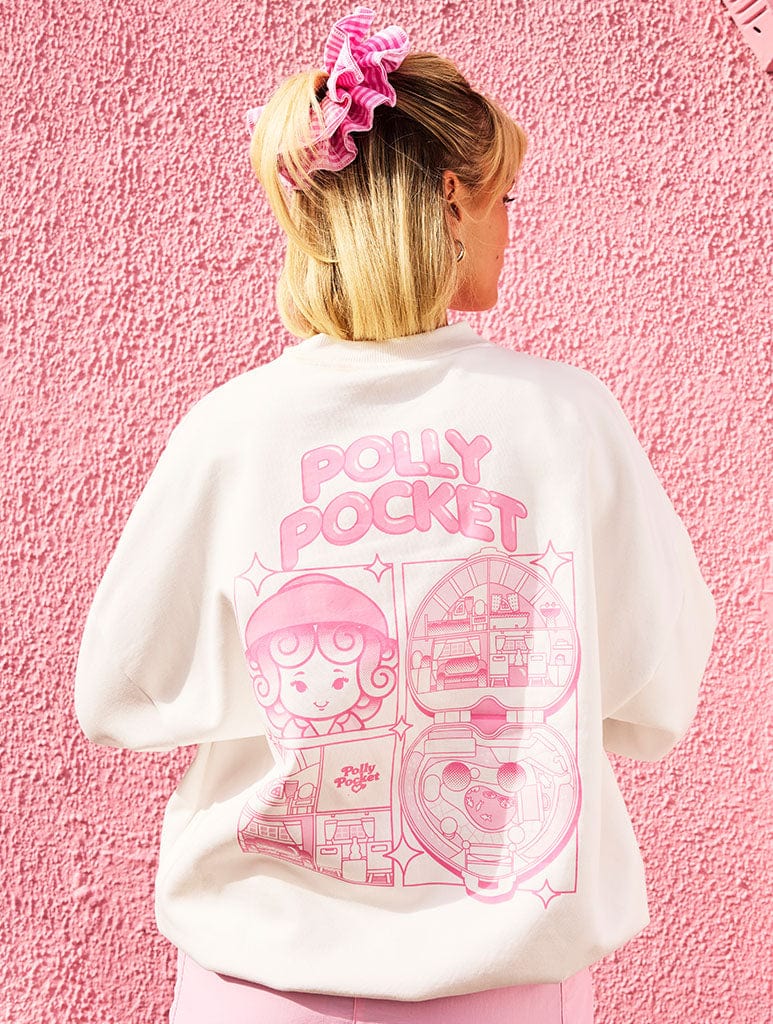 Polly Pocket x Skinnydip Poster Sweatshirt In Ecru | Shop Polly Pocket ...