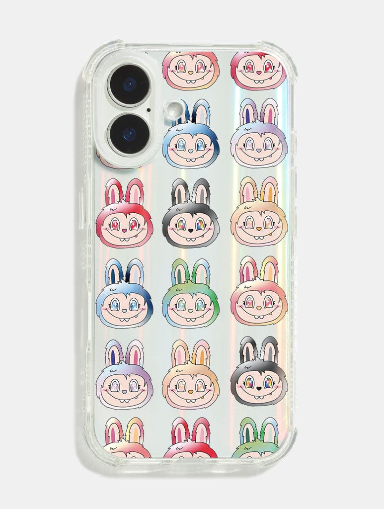 Rainbow Fluffy Creatures Face Shock iPhone Case – Skinnydip London
