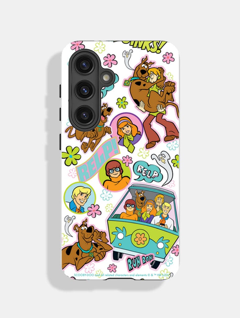 Scooby Doo Sticker Ultra Protective Android Case | Scooby Doo and the Gang Accessories ...