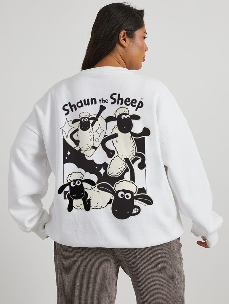 Shaun the Sheep x Skinnydip Shaun Sweatshirt In Ecru | Shaun the Sheep ...