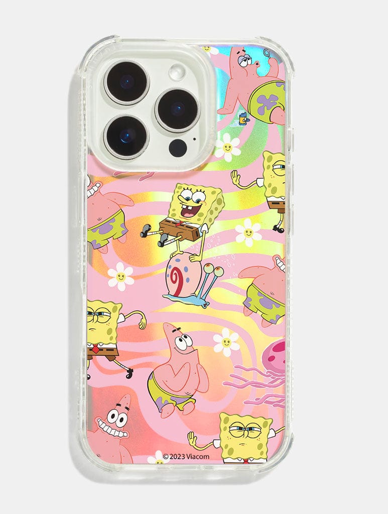 SpongeBob x Skinnydip Swirl Holo Foil Shock iPhone Case | SpongeBob And ...