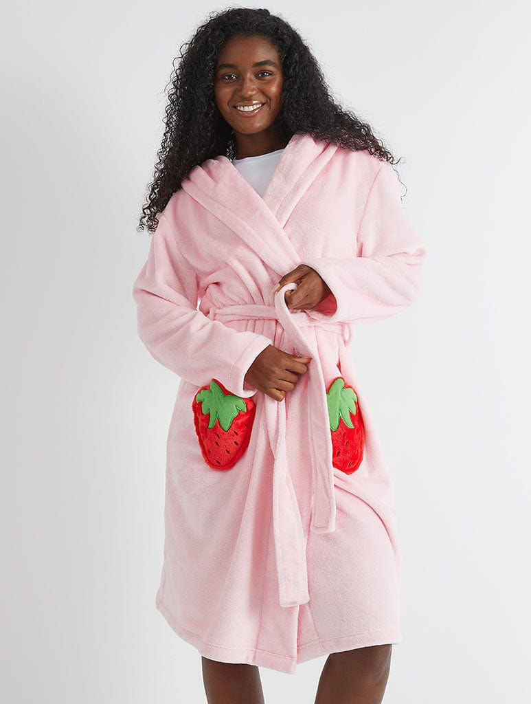 Strawberry Plush Dressing Gown – Skinnydip London