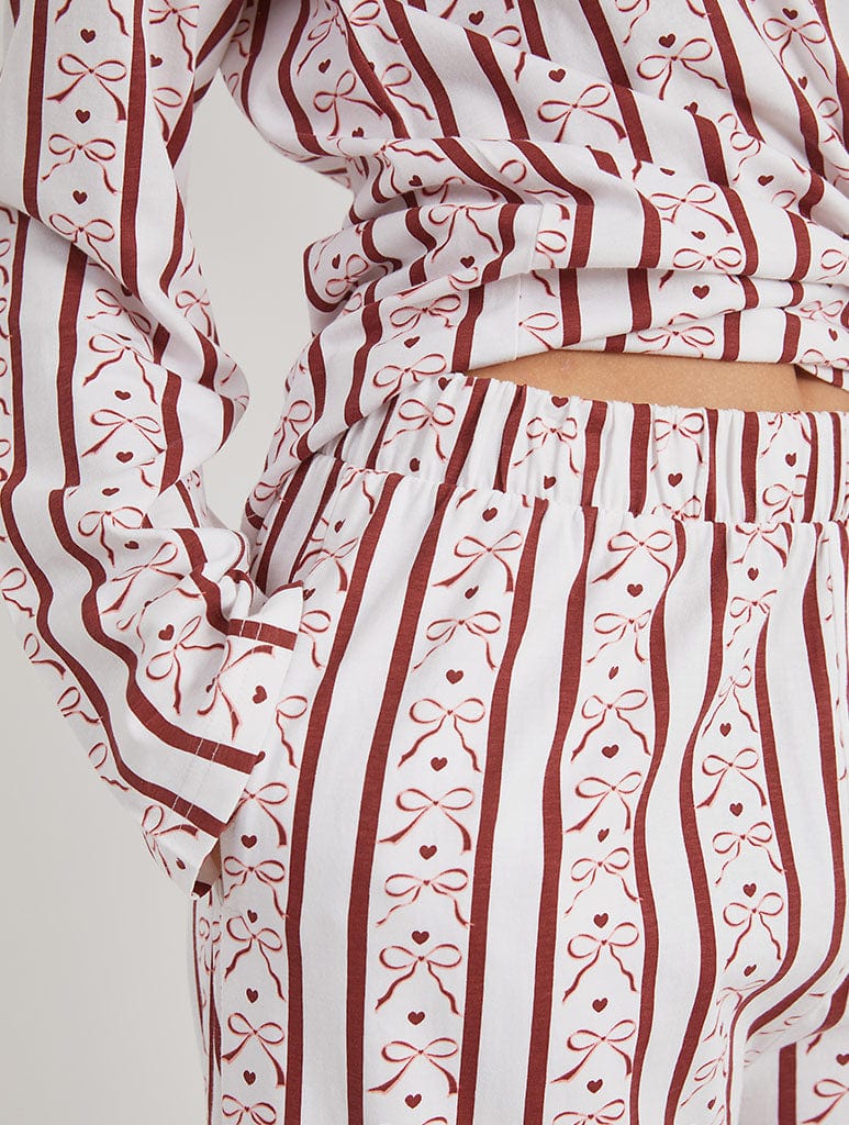 Stripe Bow Pyjama Set – Skinnydip London