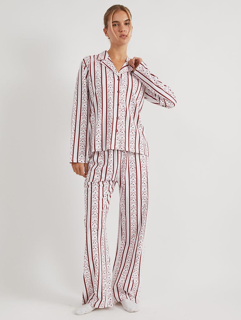 Stripe Bow Pyjama Set – Skinnydip London