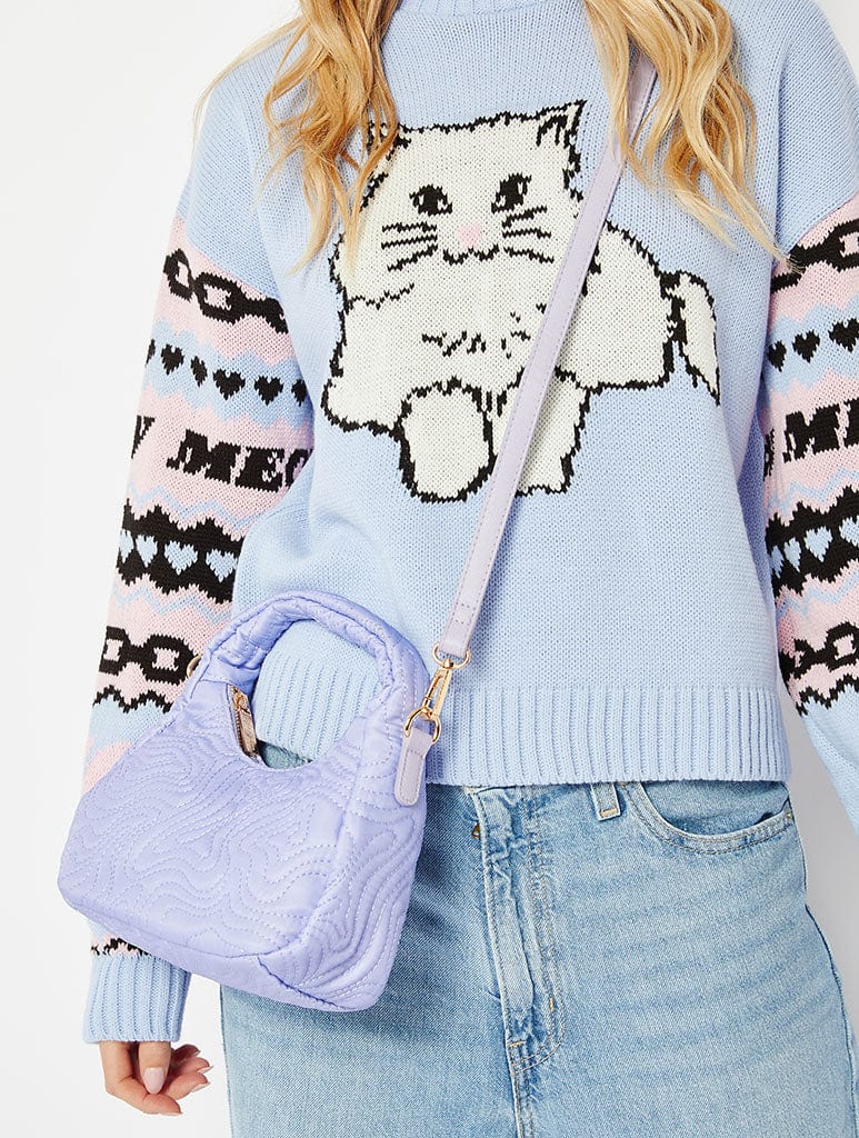 Swirl Quilted Mini Nylon Cross Body Bag | Bags | Skinnydip London