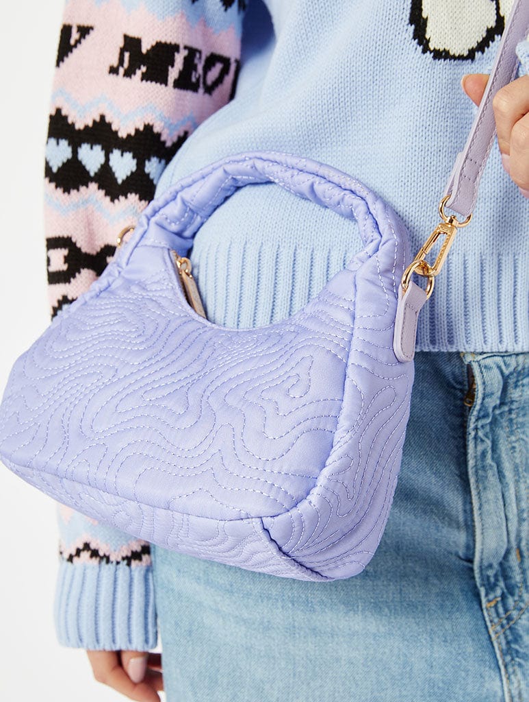 Swirl Quilted Mini Nylon Cross Body Bag | Bags | Skinnydip London
