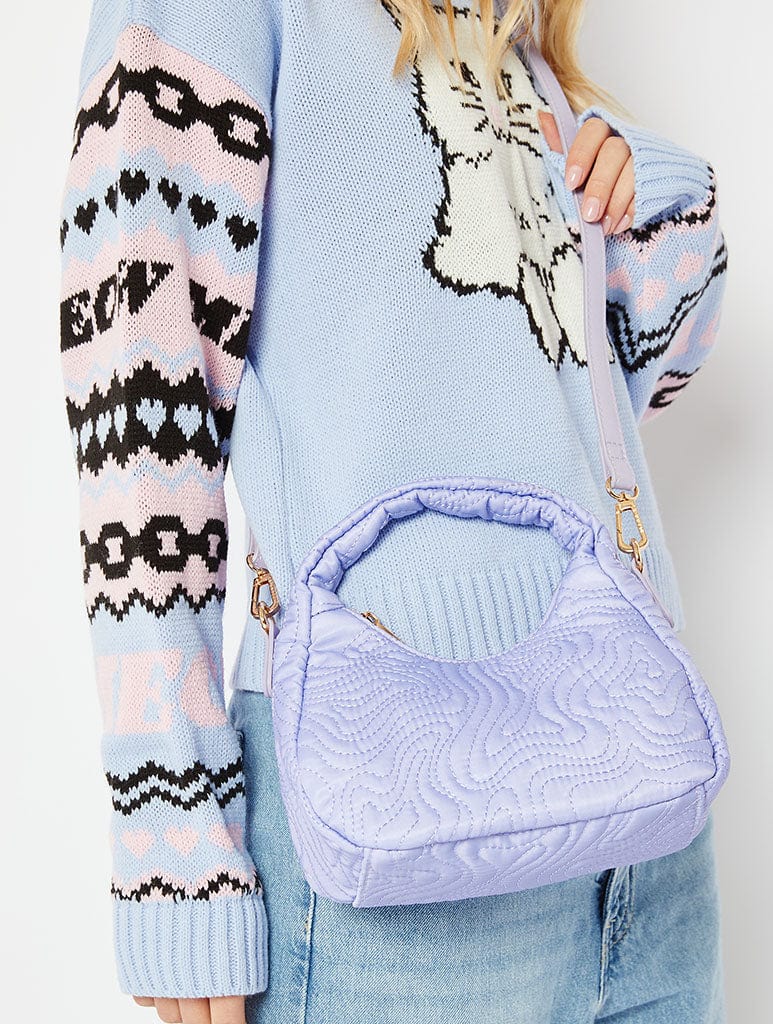 Swirl Quilted Mini Nylon Cross Body Bag | Bags | Skinnydip London