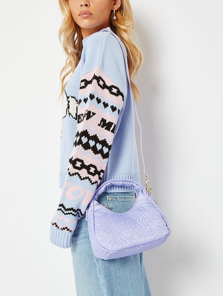 Swirl Quilted Mini Nylon Cross Body Bag | Bags | Skinnydip London