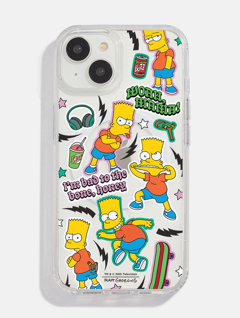 The Simpsons Bart Sticker MagSafe iPhone Case | Bart Simpson ...