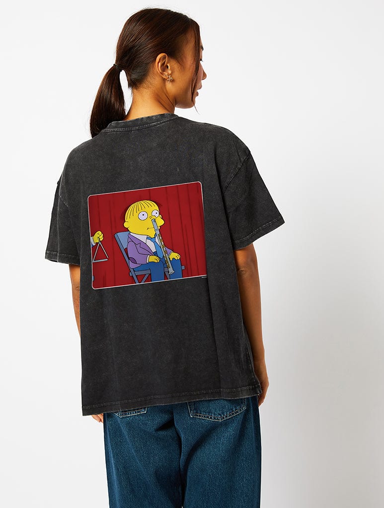 The Simpsons Ralph Flute T-Shirt in Acid Wash | The Simpsons Mens Tees ...