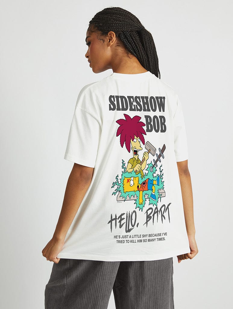 The Simpsons Sideshow Bob T-Shirt In White | Skinnydip London
