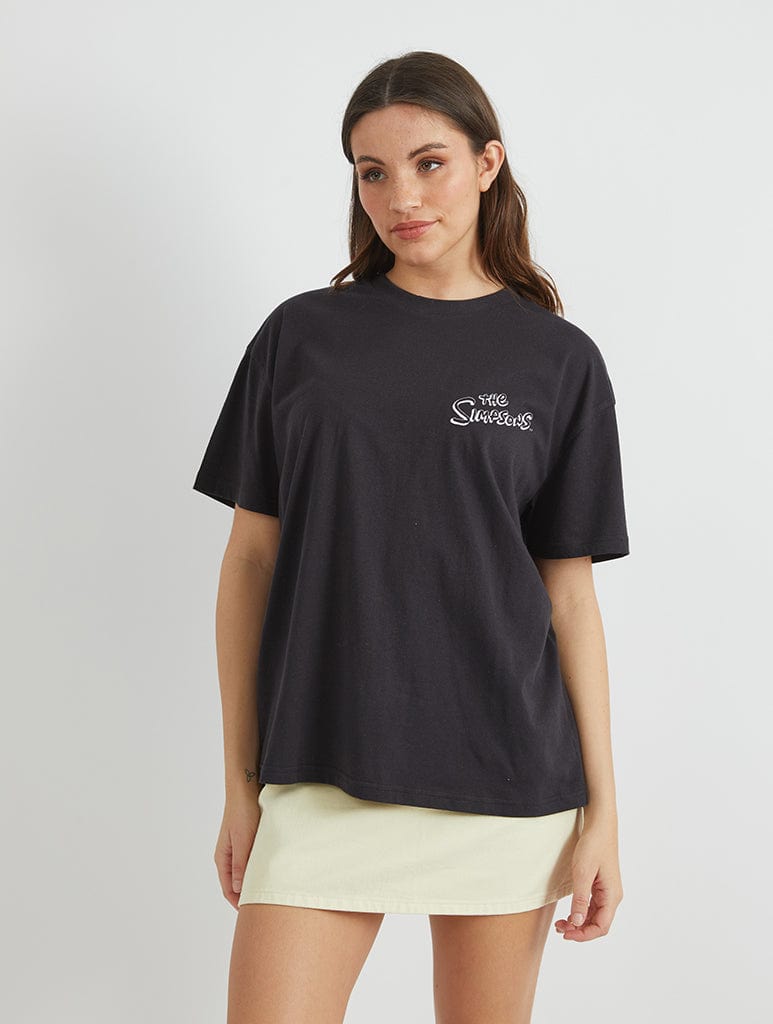 The Simpsons The Bullies T-Shirt in Black | The Simpsons Womens ...