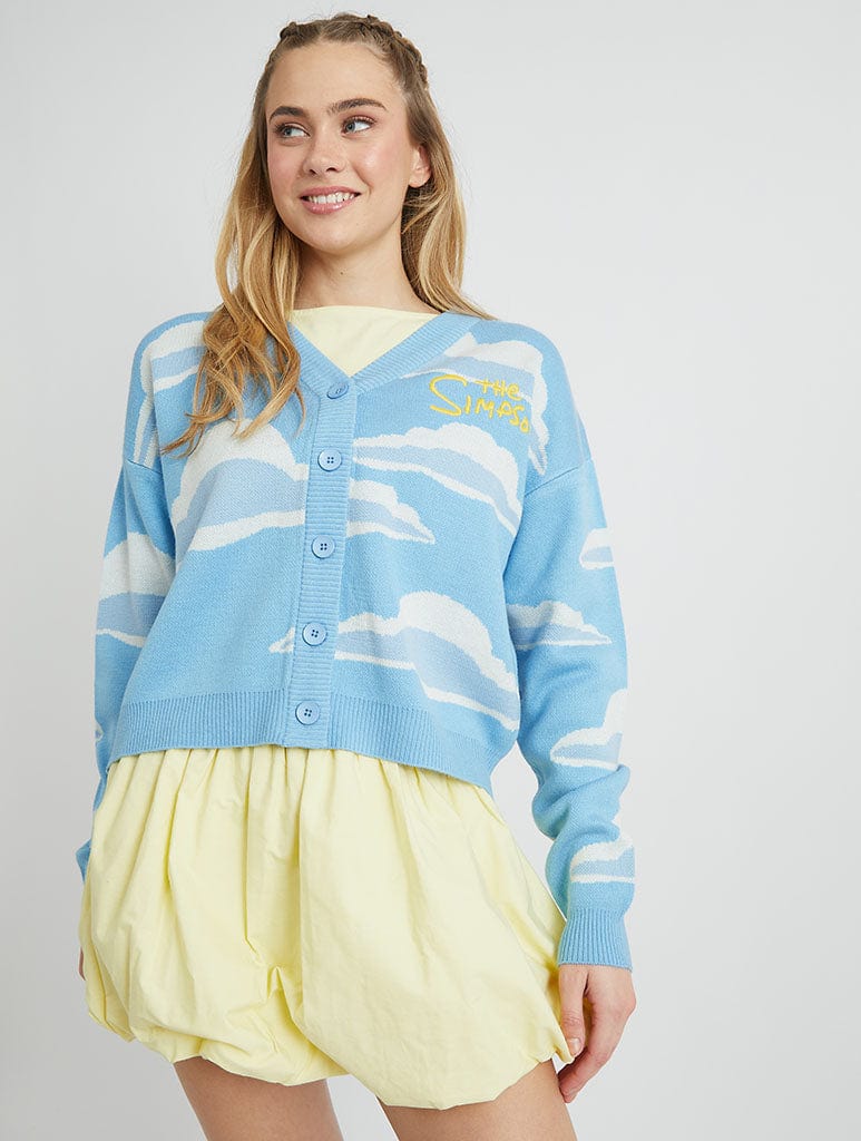 The Simpsons x Skinnydip Cloud Knitted Cardigan | Iconic Simpsons ...