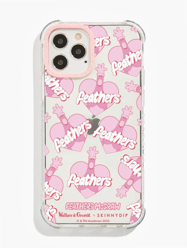 Wallace & Gromit Feathers Heart iPhone Case | New Aardman Accessories | Skinnydip London