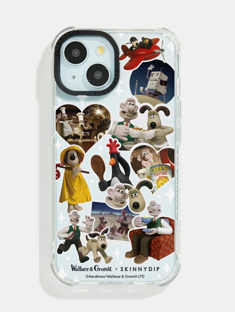 Wallace & Gromit x Skinnydip Sticker Shock iPhone Case | Shop Aardman ...