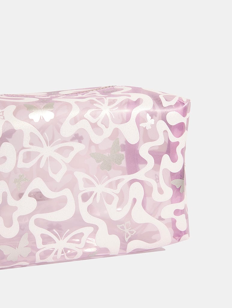 Lilac Butterfly Swirl Makeup Bag | Shop Beauty | Skinnydip London