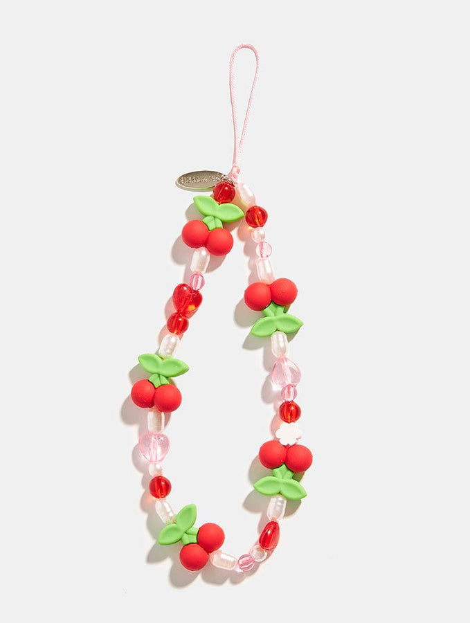 Silicone Cherry Beaded Strap Phone Grips Skinnydip London