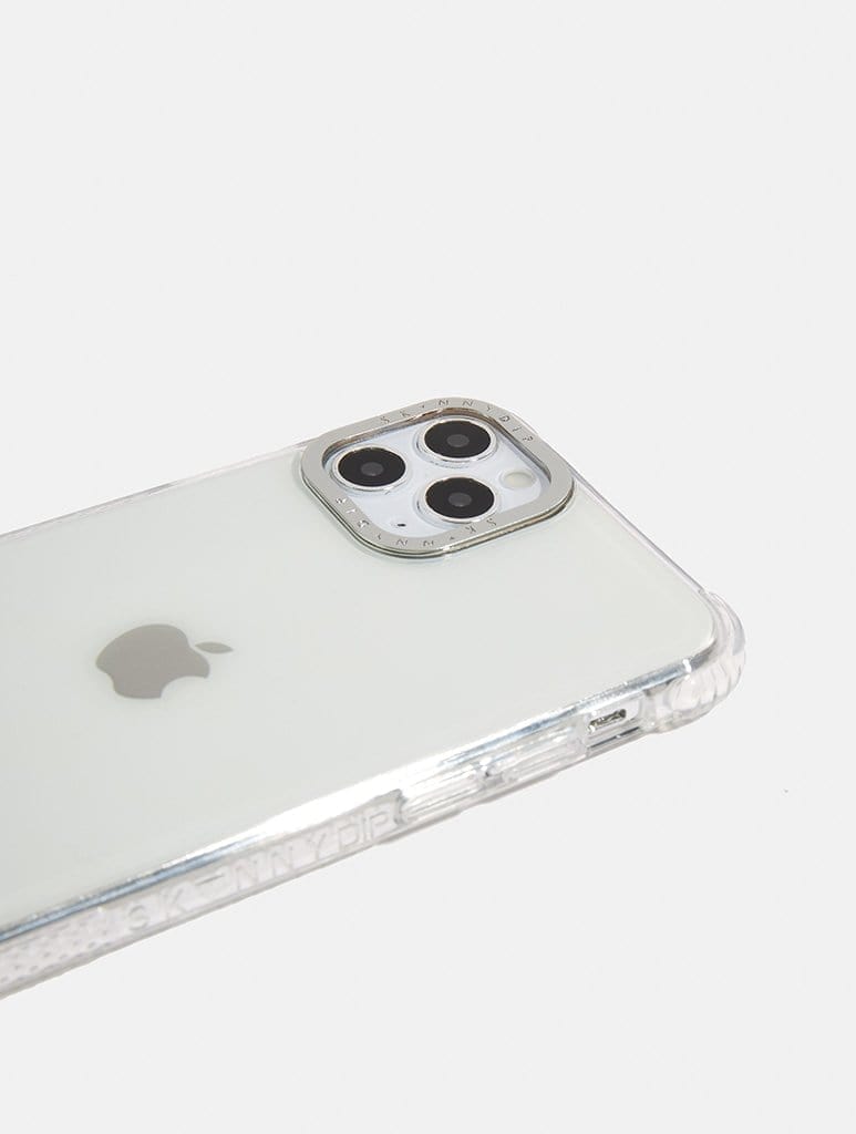 Silver Camera Hole Shock iPhone Case | iPhone 14 | Skinnydip London