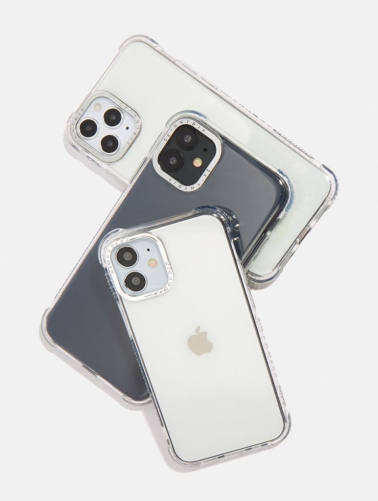 Silver Camera Hole Shock iPhone Case | iPhone 14 | Skinnydip London
